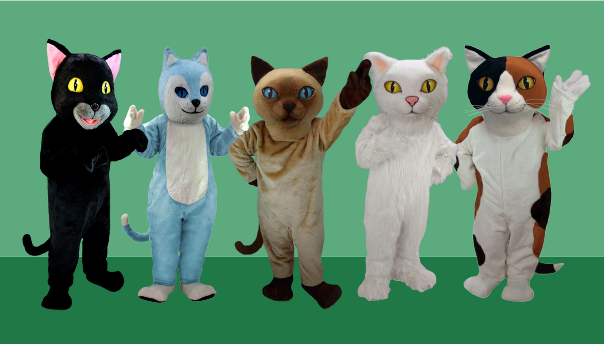 Pussycat: Top 5 Domestic Cat Mascot Costumes — The Mascot Store