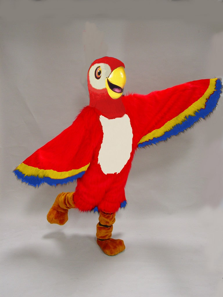 Red Macaw Bird Parrot Mascot — The Mascot Store
