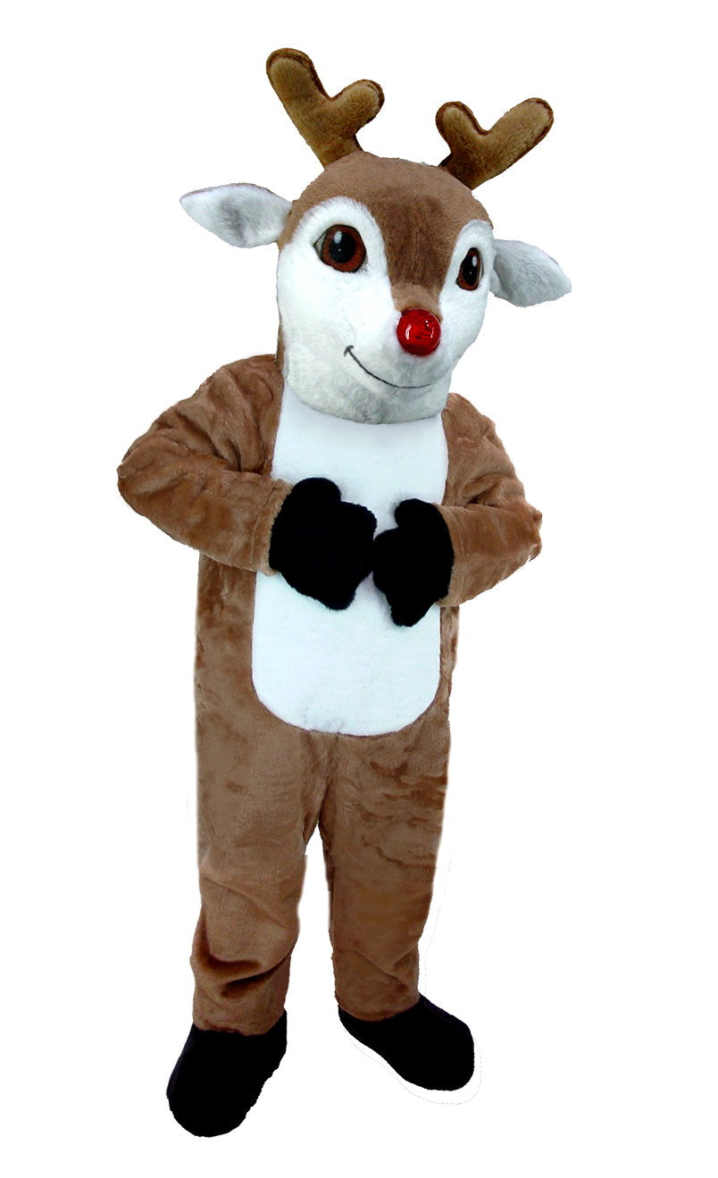 Rudolph the Red Nosed Reindeer Mascot Costume for Christmas! Rudolf ...